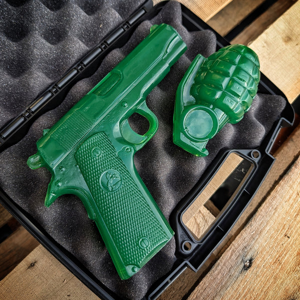 SOAP GUN + GRENADE Combo with Case (Green Beret) – ChocolateWeapons